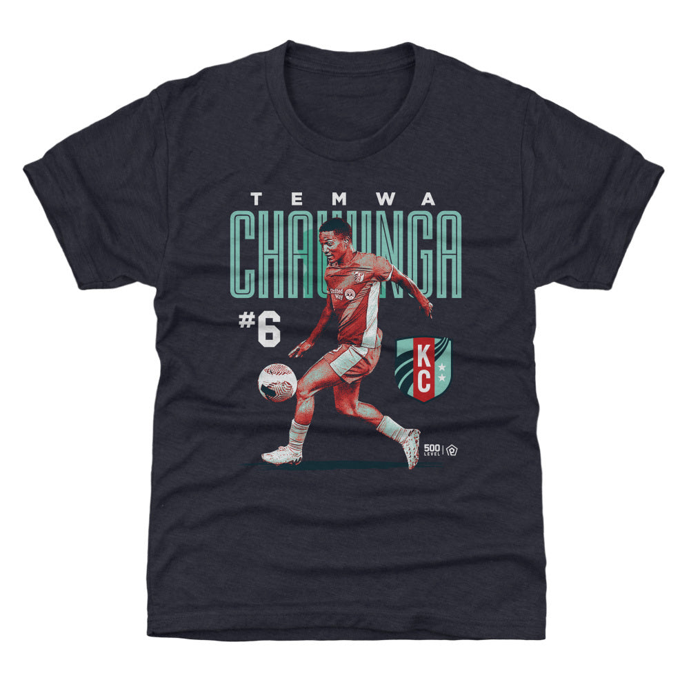 Temwa Chawinga Youth Shirt | Kansas City NWSL & NWSLPA Kids T-Shirt ...