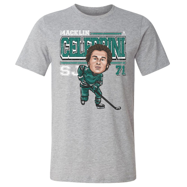Macklin Celebrini Shirt | San Jose Hockey Men's Cotton T-Shirt | 500 ...